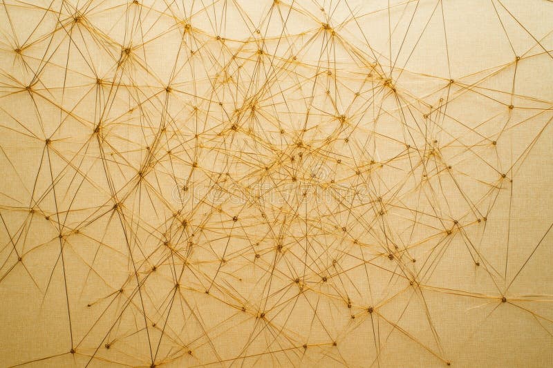 Connecting Lines Form a Complex Network Pattern Against a Textured ...