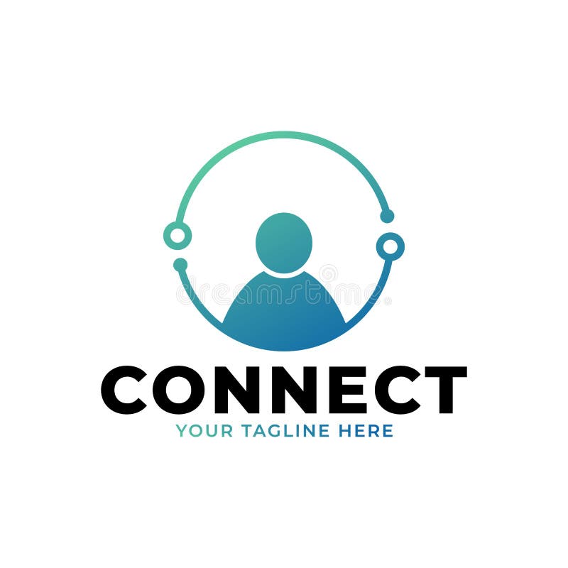 Connecting Logo. Community Human Logo Template Vector. Stock Vector ...