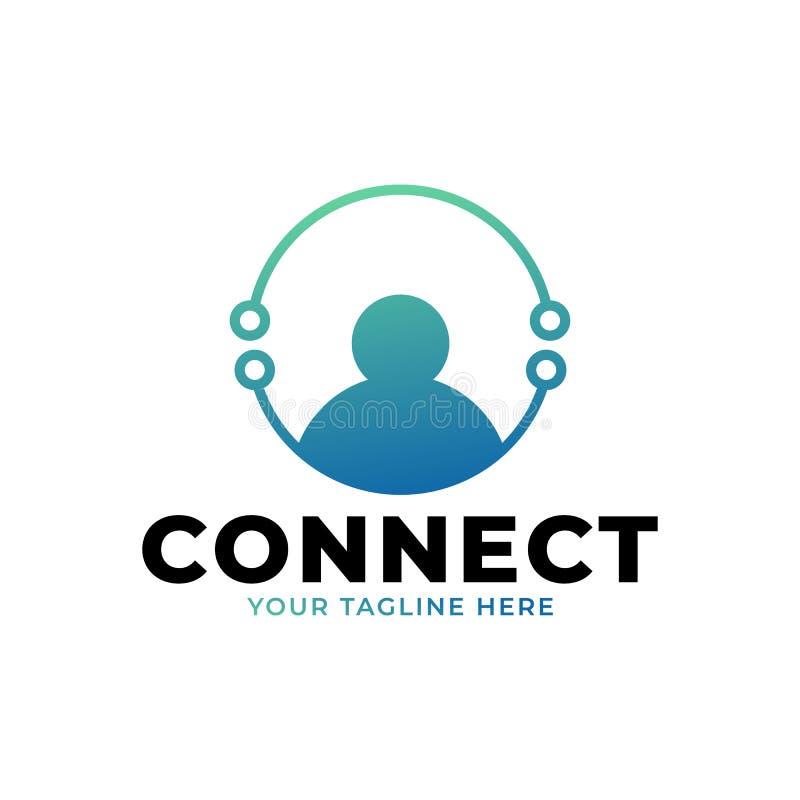 Connecting Logo. Community Human Logo Template Vector. Stock Vector ...