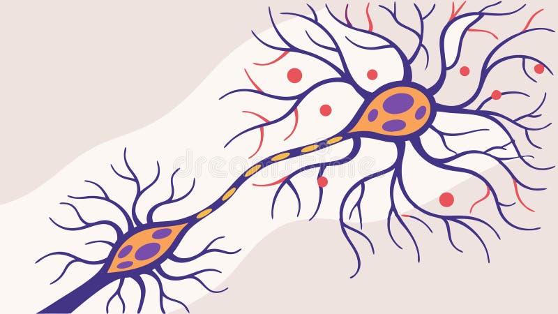 Connecting Neurons in Brain, Neuroscience and Thought Illustration ...