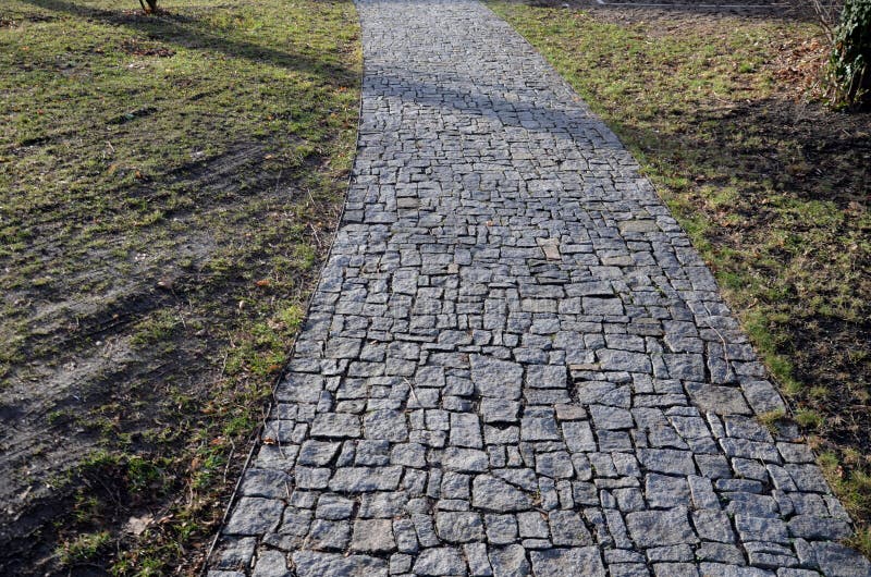 Connecting the Park Path and Sidewalk To the Asphalt Road Using a Strip ...