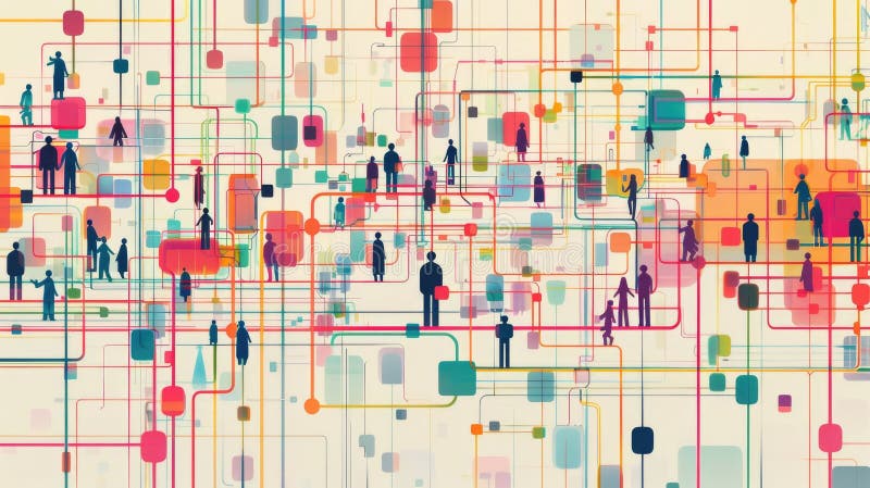 Connecting People Around the World AIG535 Stock Image - Image of ...