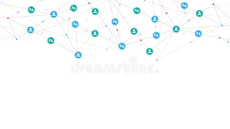 Connecting People and Communication Concept, Social Network Stock ...
