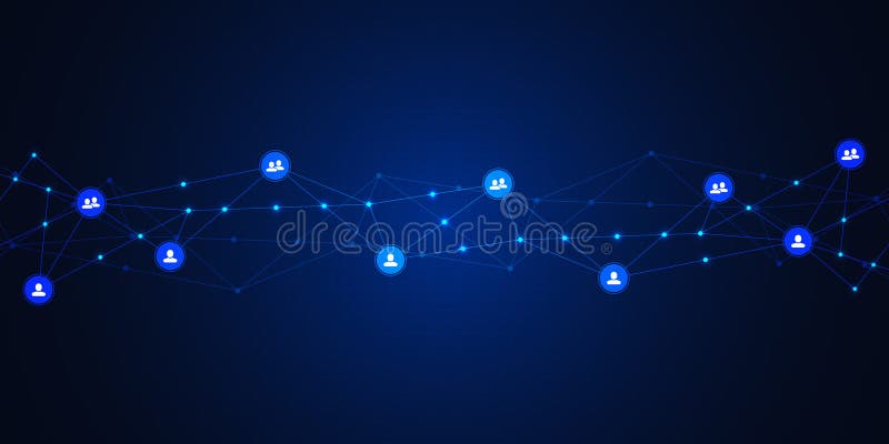 Connecting People and Communication Concept, Social Network Stock ...