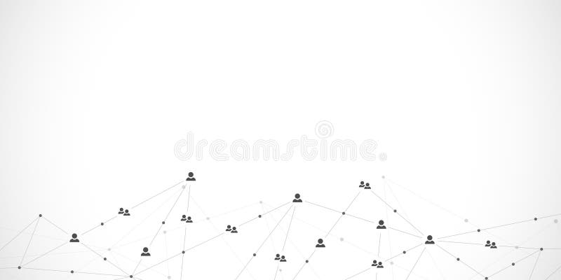 Connecting People and Communication Concept, Social Network. Vector Illustration Stock Vector ...