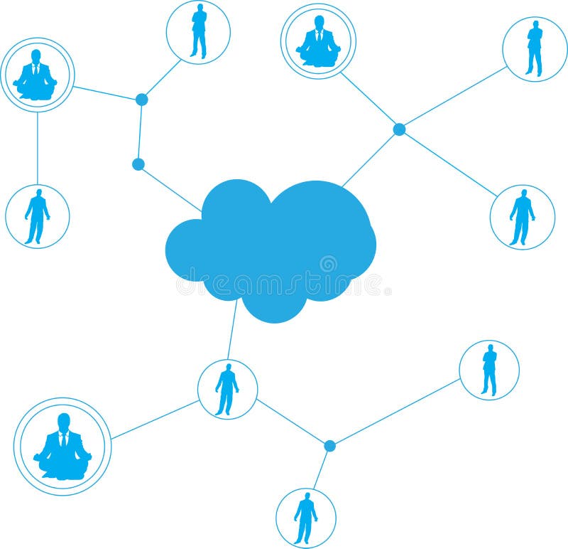 Connecting People Concept or Social Network Stock Vector - Illustration ...