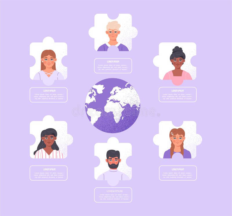 Connecting People Infographic Stock Vector - Illustration of ...