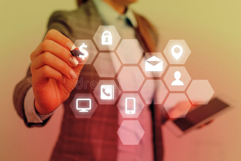 Connecting People on the Internet, Social Network Connection. Pointing ...