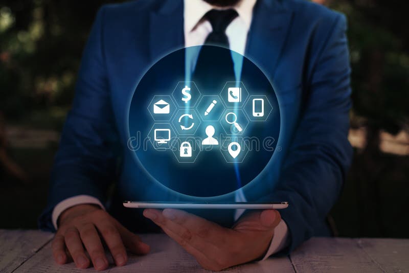 Connecting People on the Internet, Social Network Connection. Pointing ...