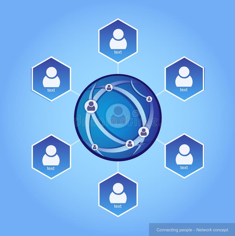 Connecting People - Network Concept Stock Vector - Illustration of ...