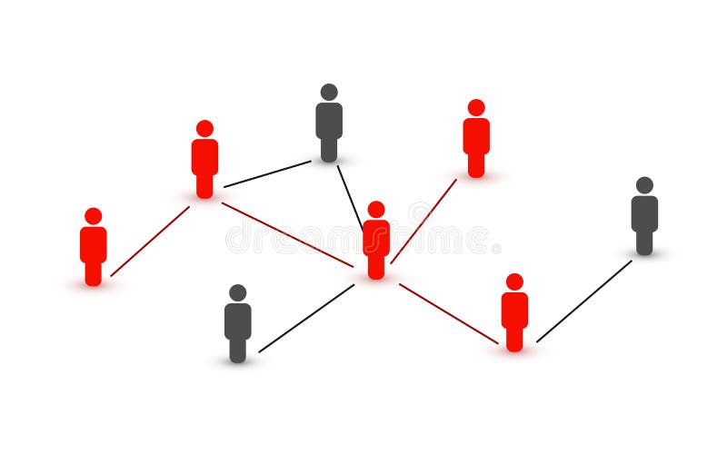 Connecting People. Social Network Concept Stock Vector - Illustration ... Connecting People. Social Network Concept Stock Vector - Illustration ...