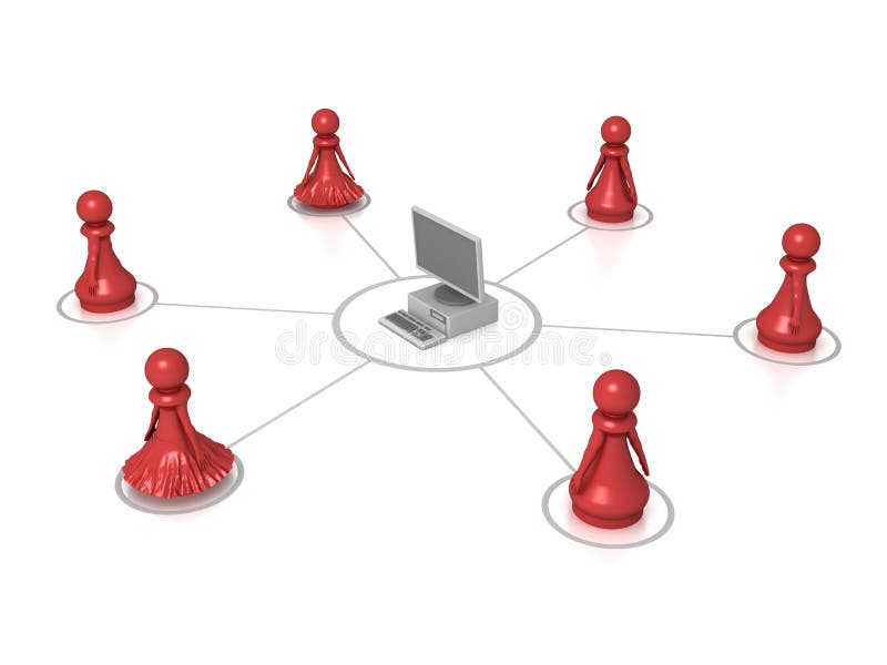 Connecting people stock illustration. Illustration of abstract - 37799066