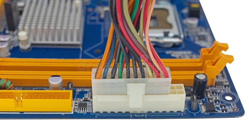 Connecting the Power Supply, Computer Power Supply Stock Photo - Image ...