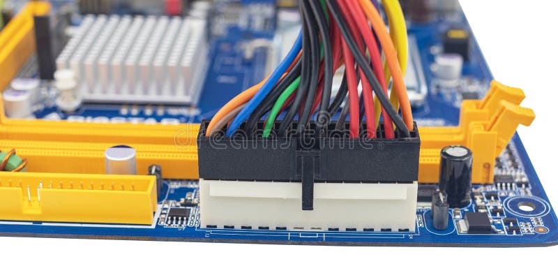 Connecting the Power Supply, Computer Power Supply Stock Photo - Image ...