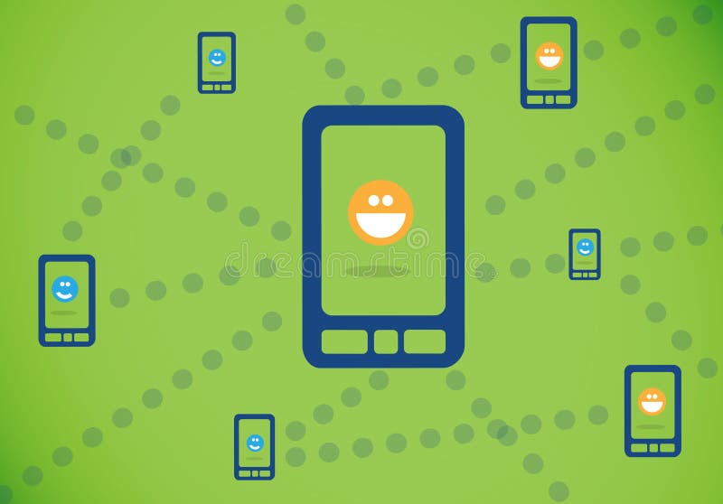 Holding Smartphone stock vector. Illustration of male - 29400297