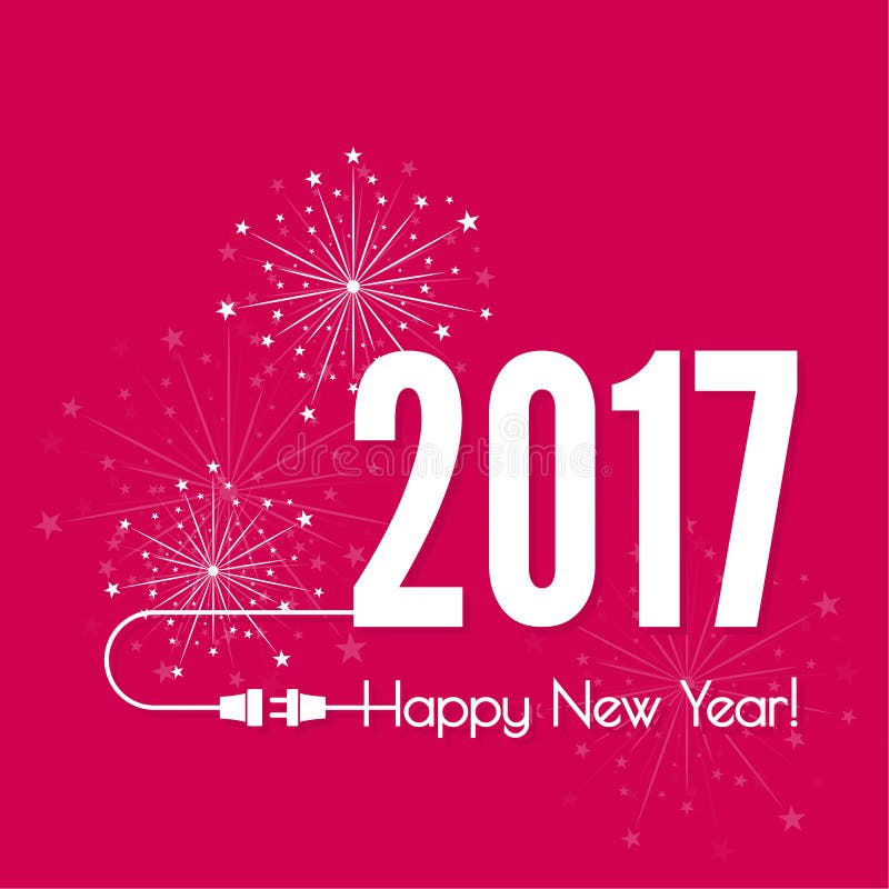 Connecting To the New Year 2017 Stock Vector - Illustration of holiday ...