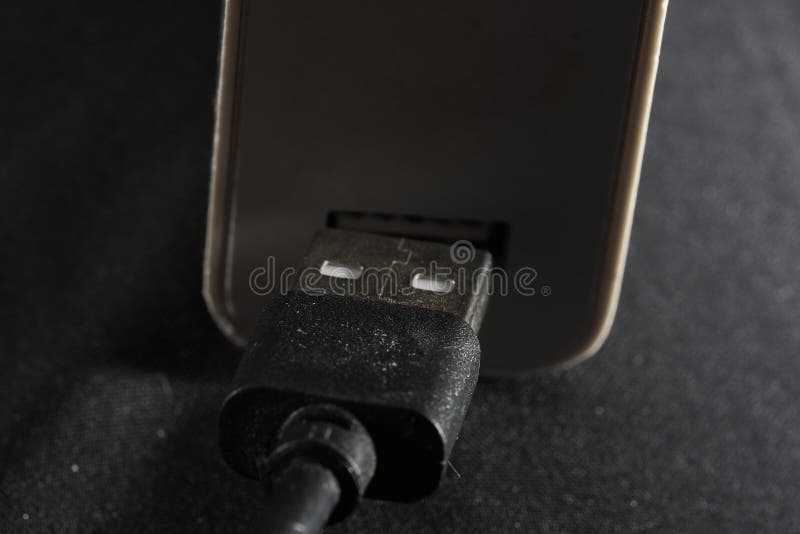 Connecting an Usb Plug Close Up Stock Photo - Image of plug, electronic ...