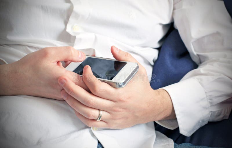 Connecting via smartphone stock image. Image of checks - 41654055