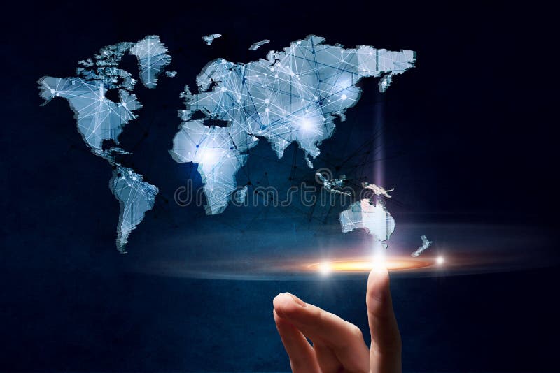 Connecting the whole world stock image. Image of business - 69384225