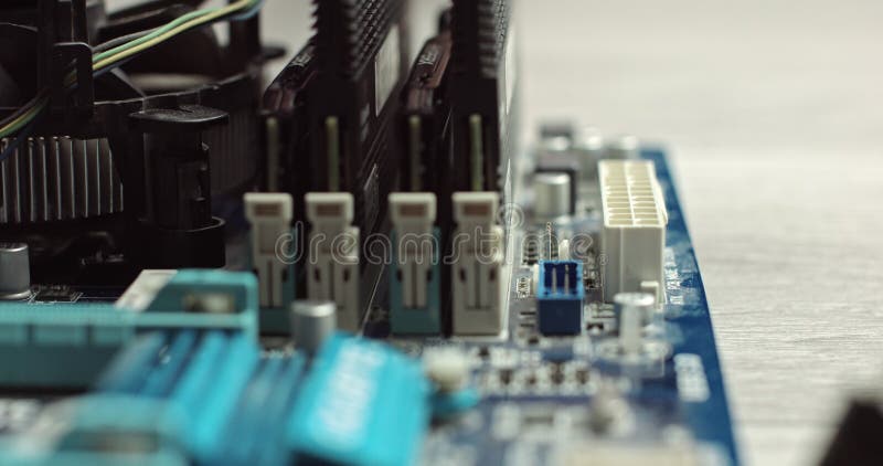 Connecting Wires in a Computer. Components Inside the System Unit ...