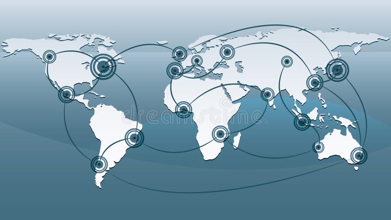 Connecting the world stock vector. Illustration of internet - 18184803