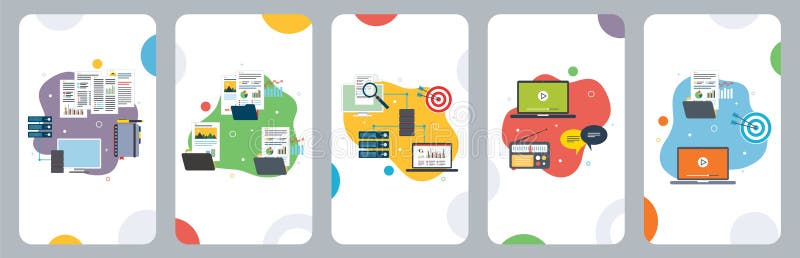 Connection, Backup, Report, Sharing, Communication and Computer Icons ...