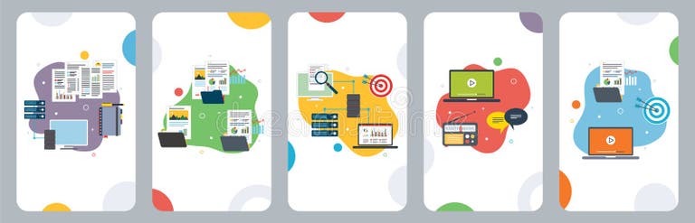 Connection, Backup, Report, Sharing, Communication and Computer Icons ...