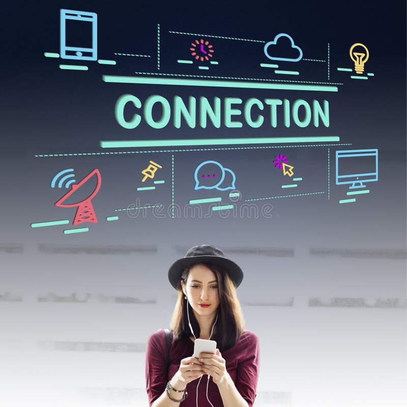 Connection Bond Networking Social Media Link Concept Stock Photo ...