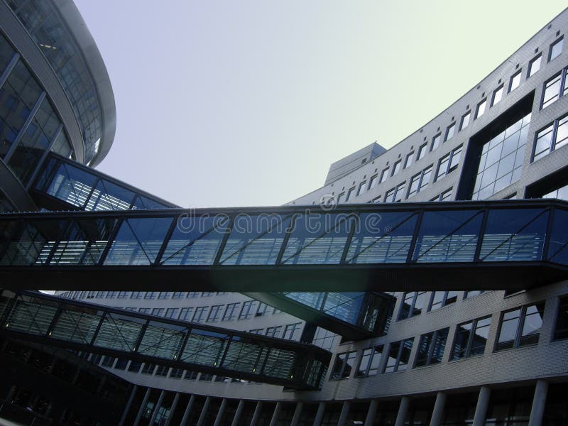 Connection between Buildings Stock Image - Image of corporate, high: 664775