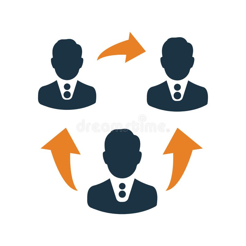 Connection, Business Circle Icon. Simple Editable Vector Graphics Stock ...