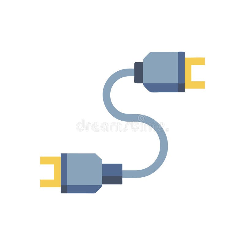 Connection Cable Icon for Networking Stock Vector - Illustration of ...