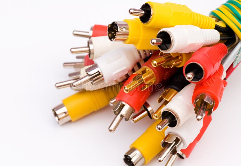 Connection cables stock photo. Image of bundle, equipment - 6696564