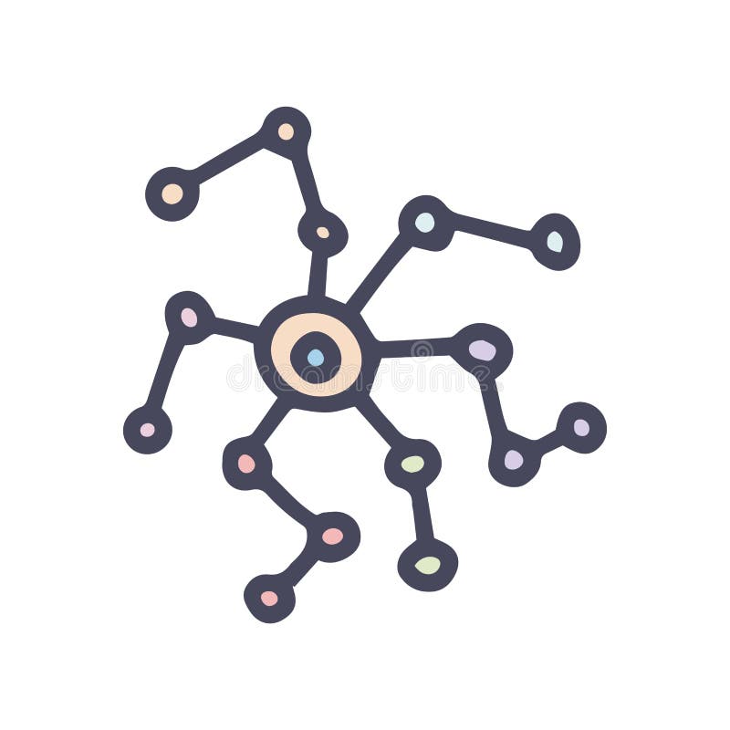 Connection chart template stock illustration. Illustration of label ...