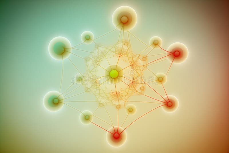 Connection between Circles Concept of Geometric Shapes, Created with ...