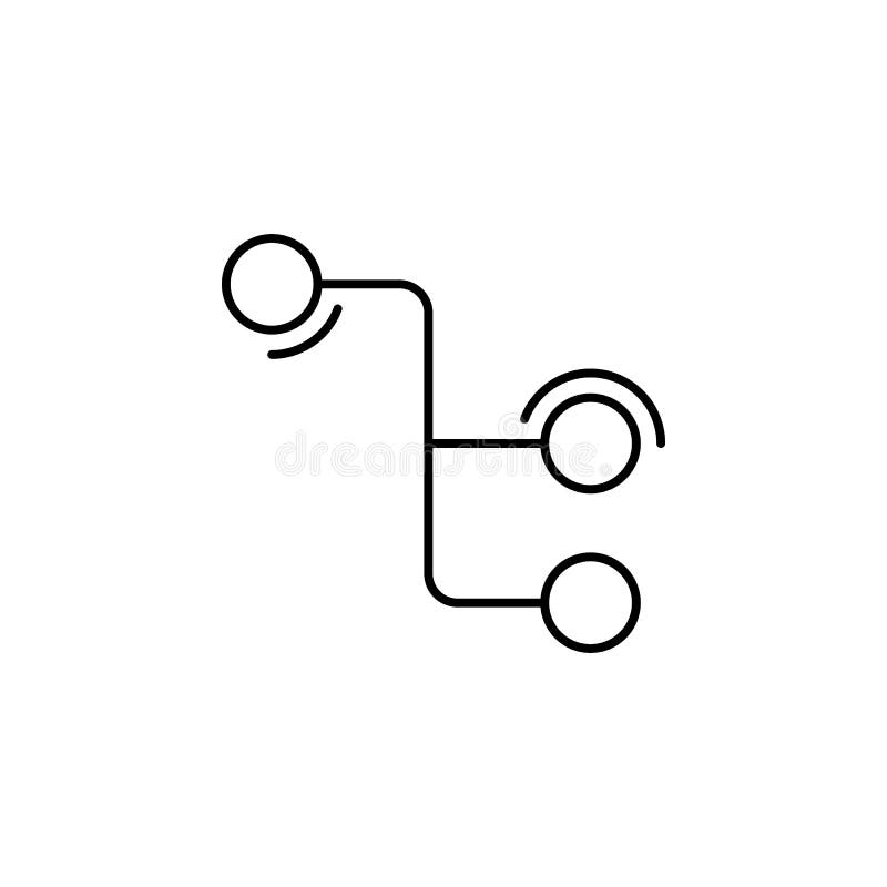 Connection, Circles, Networking Icon. Simple Line, Outline Vector ...