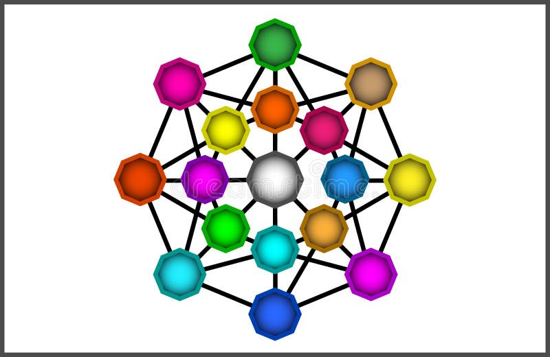 Connection color stock vector. Illustration of colored - 98494144