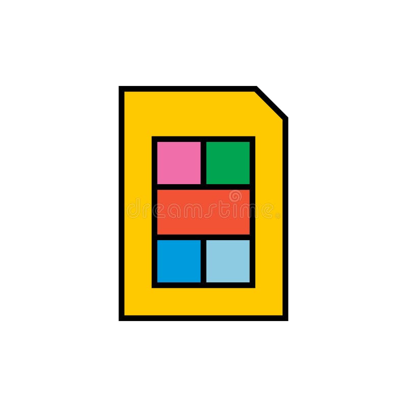 Computer Micro Chip Vector Icon Simple Stock Illustrations – 1,999 ...