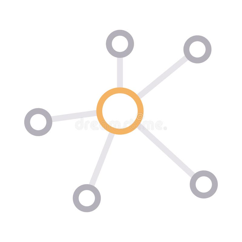 Connection Colour Line Vector Icon Stock Vector - Illustration of ...