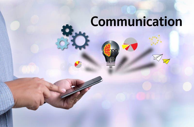 Connection Communication Ideas , Communication Connection Soci Stock ...