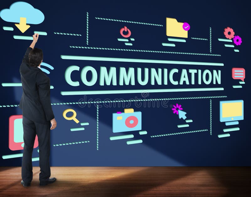 Connection Communication Link Digital Social Concept Stock Illustration ...