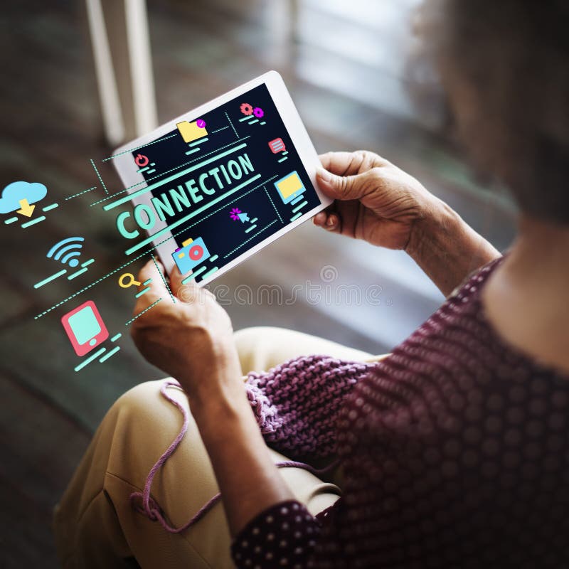 Connection Communication Link Digital Social Concept Stock Photo ...