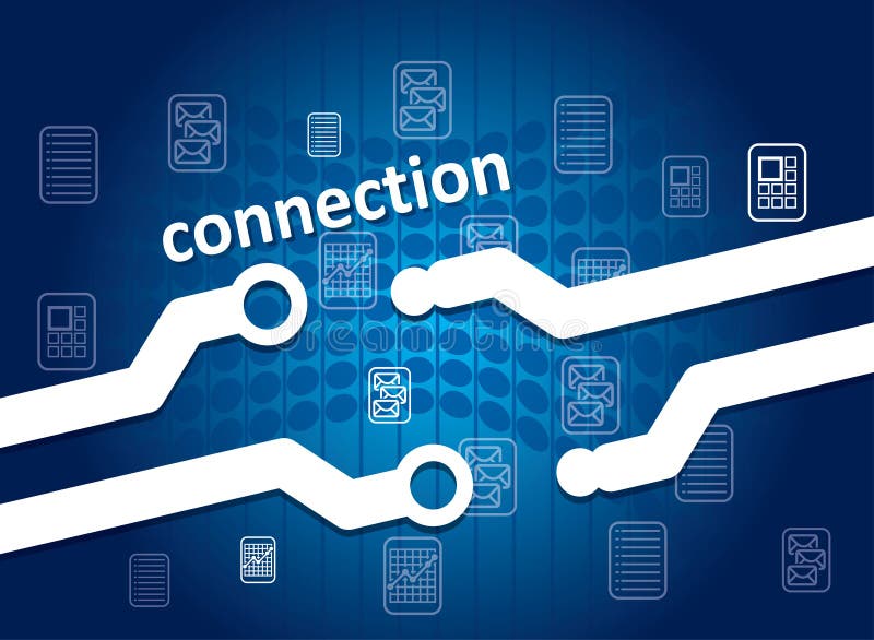 Connection stock illustration. Illustration of flow, industry - 3424242