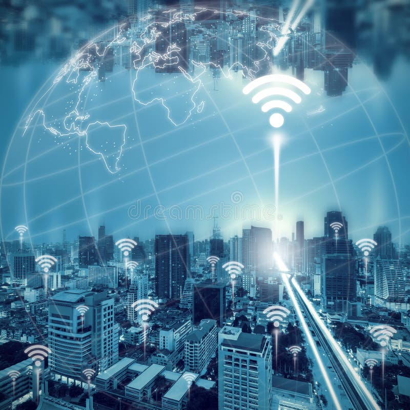 Connection concept stock photo. Image of light, blue - 171966274