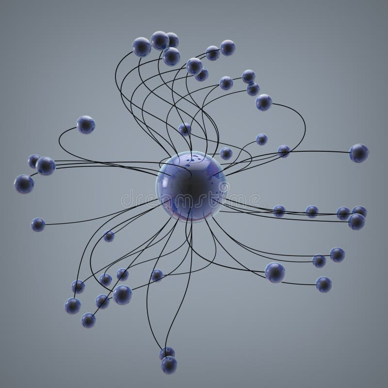 Connection concept stock illustration. Illustration of molecular - 51795018