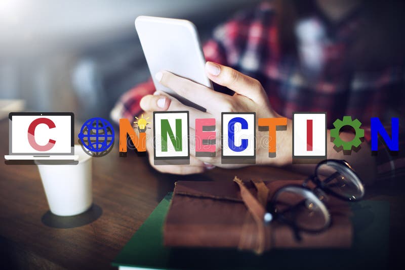 Connection Connected Social Network Media Concept Stock Photo - Image ...