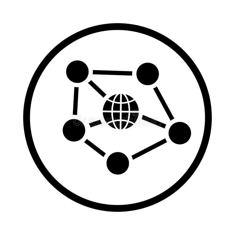 Connection, Connectivity, Global, Network Icon. Black Vector Sketch ...