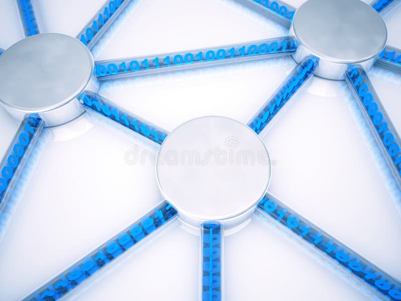 Virtual net connection stock illustration. Illustration of concept ...
