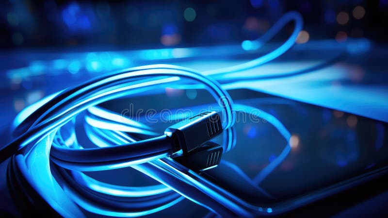 Connection data cable stock illustration. Illustration of efficiency ...