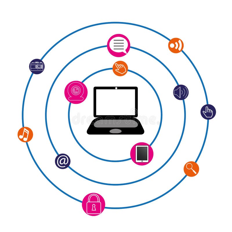 Connection stock vector. Illustration of abstract, icon - 32729721