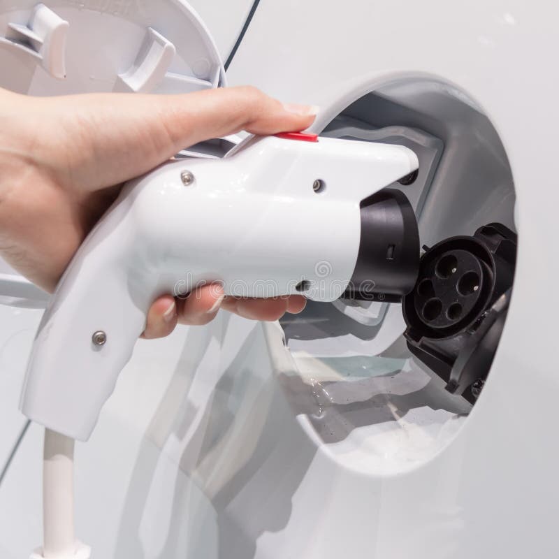 Connection electric car stock image. Image of accumulator - 53896287